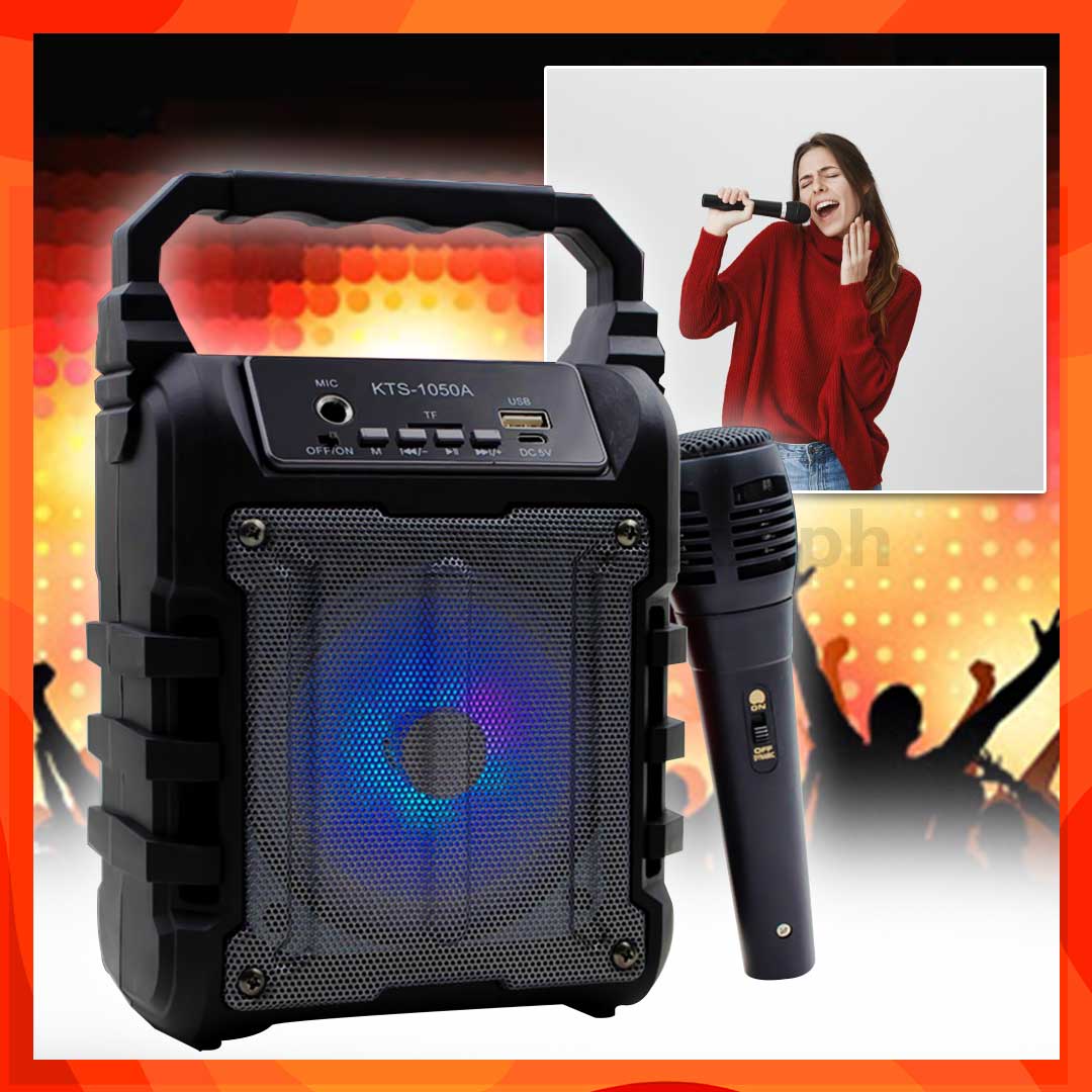 Portable Mini Bluetooth Karaoke Speaker with Mic – Save Max Ph